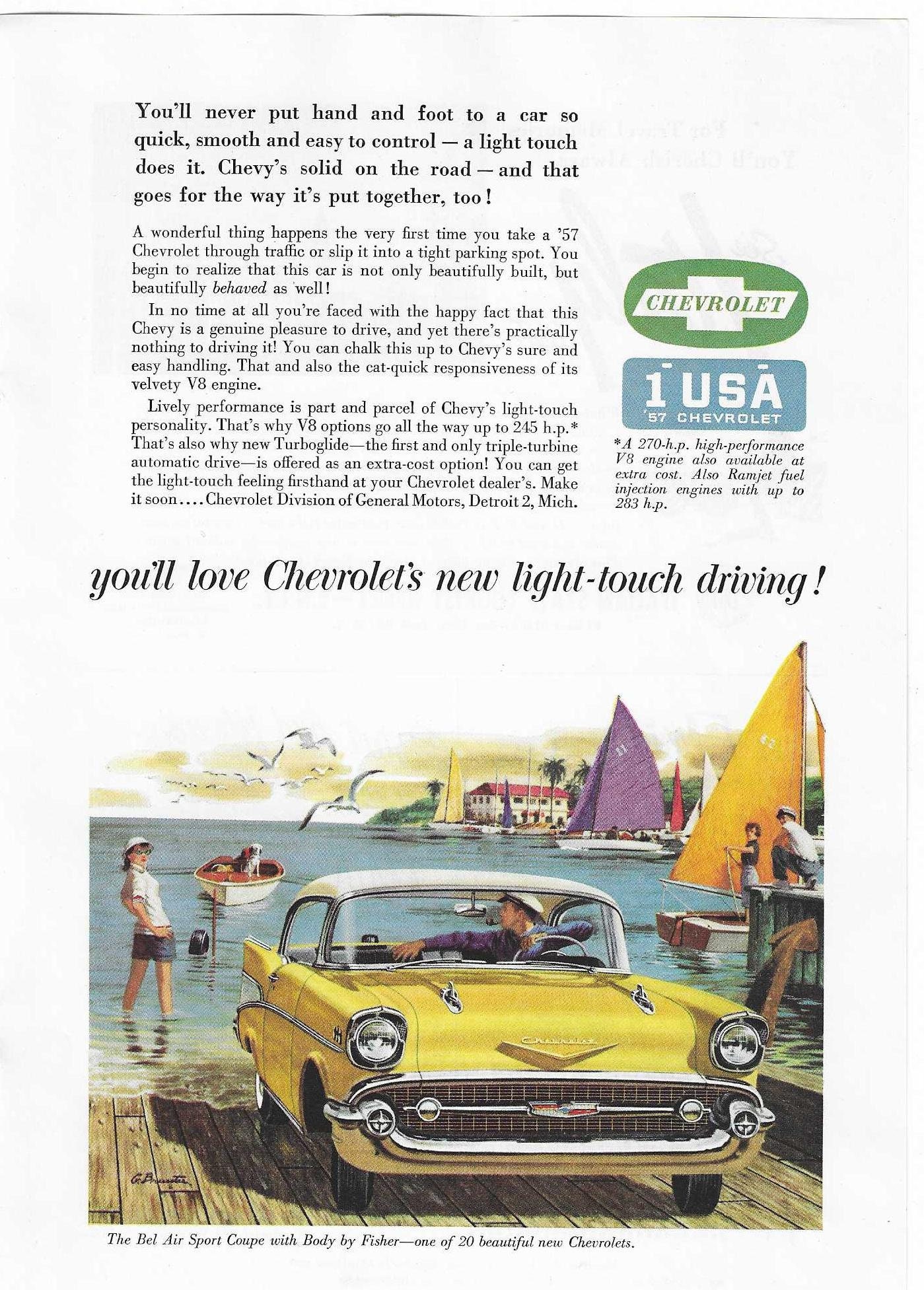 Original 1957 Full Page Magazine Advertisement for the Iconic 1957 ...