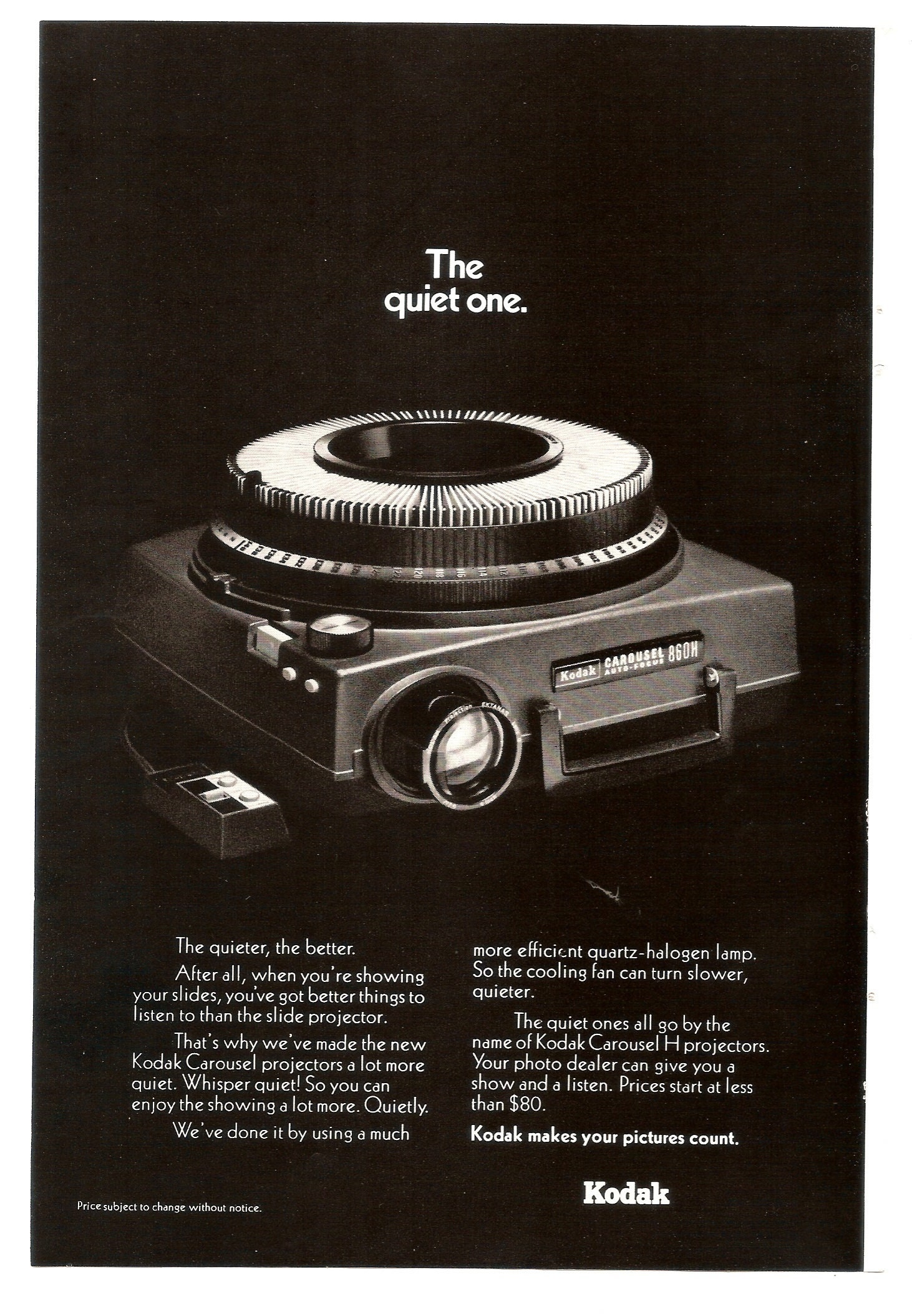 Original 1971 Full Page Magazine Advertisement for Kodak Carousel Slide ...