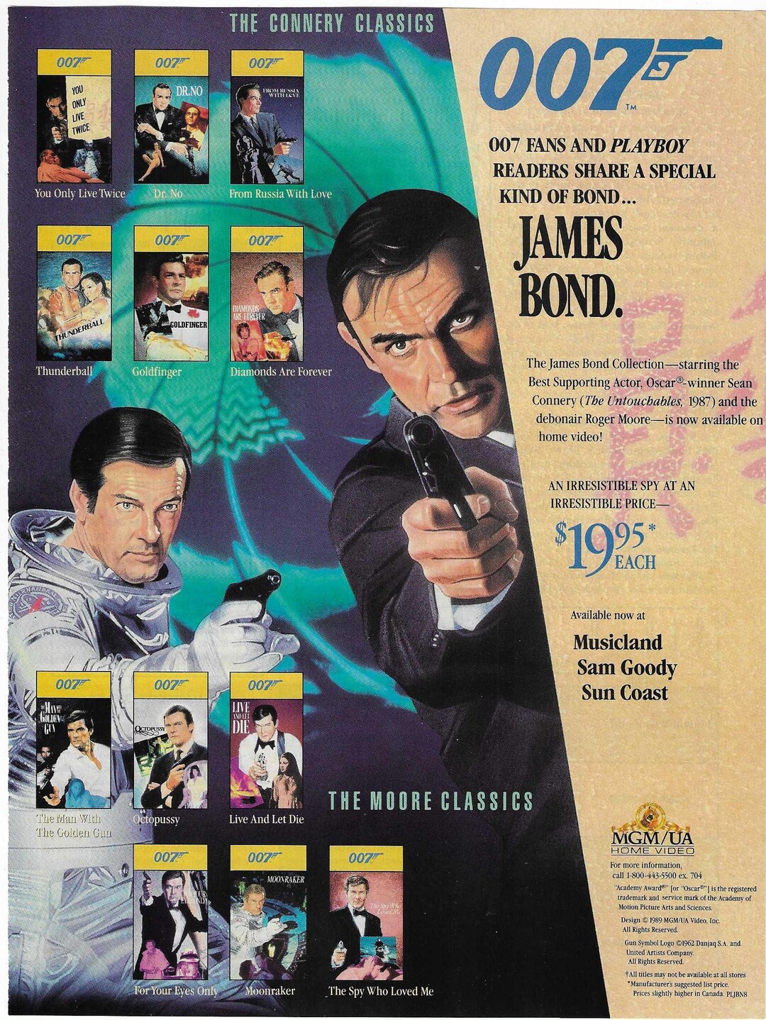 Original 1989 Full Page Magazine Advertisement for MGM/UA Home Video ...
