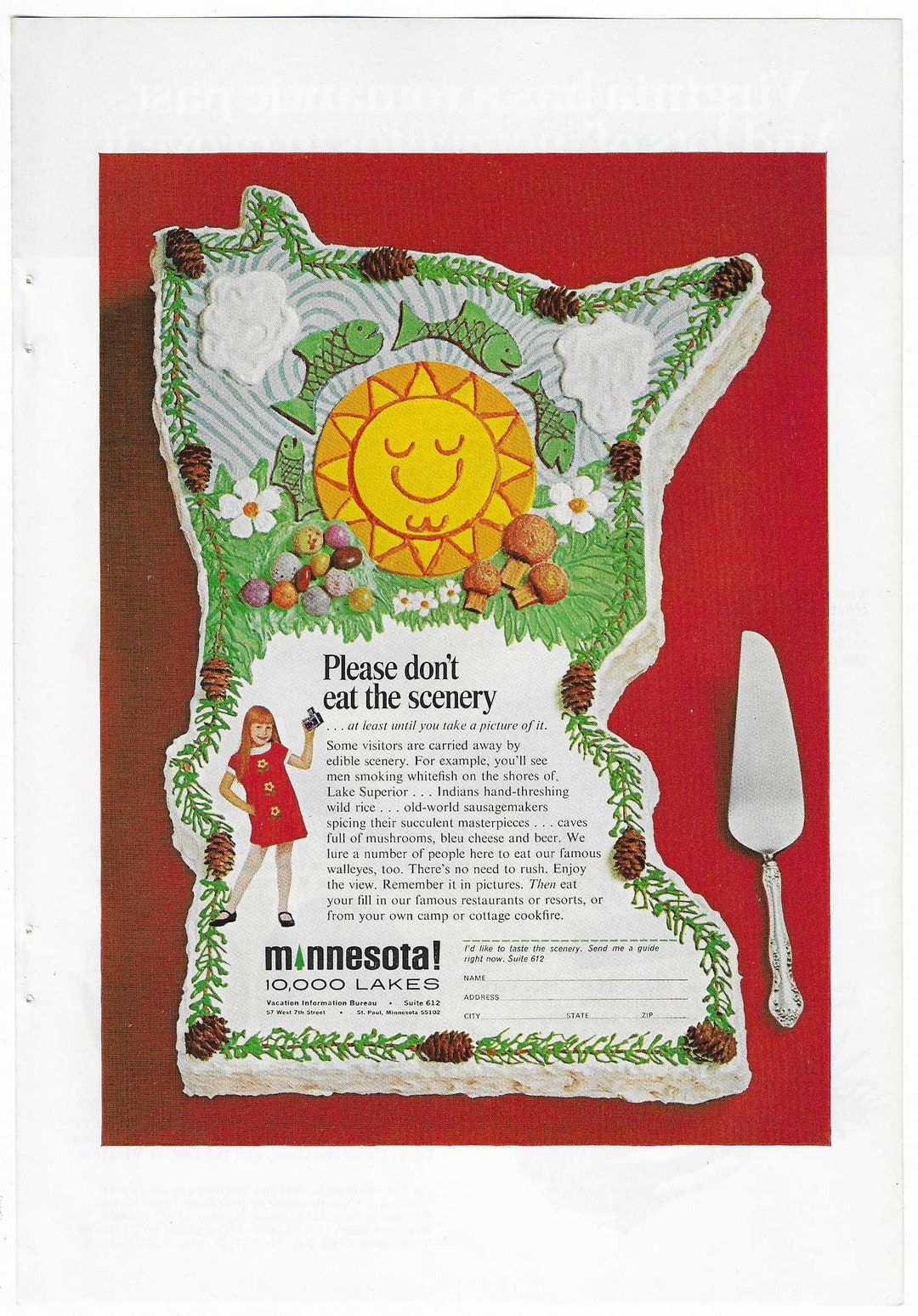Original 1969 Full Page Magazine Ad for Minnesota Travel 7 X 10 Inches ...