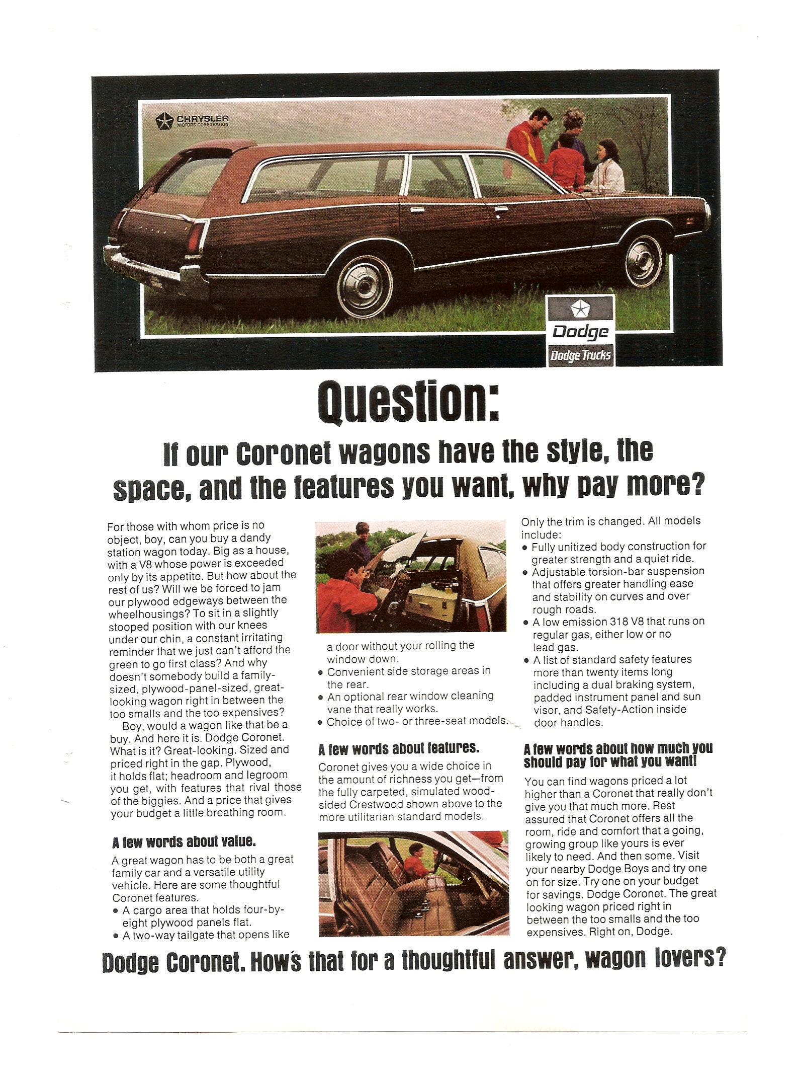 Original 1971 Full Page Magazine Advertisement for DODGE - Etsy