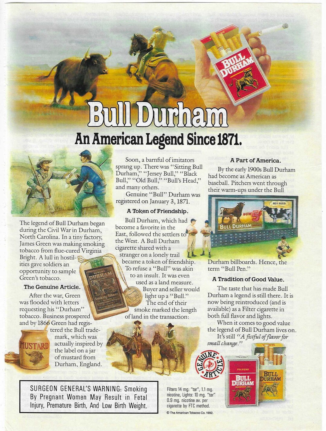 Bull Durham Advertising