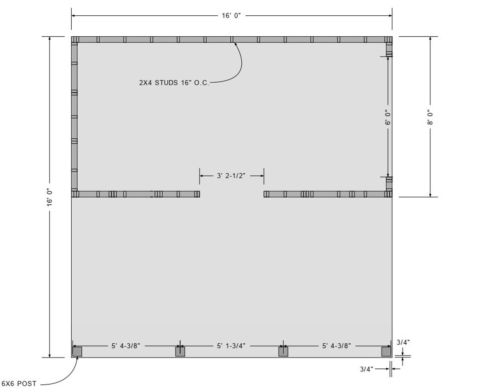 Garden Storage Shed Plans With Porch 16x16 Outdoor Small House Building ...