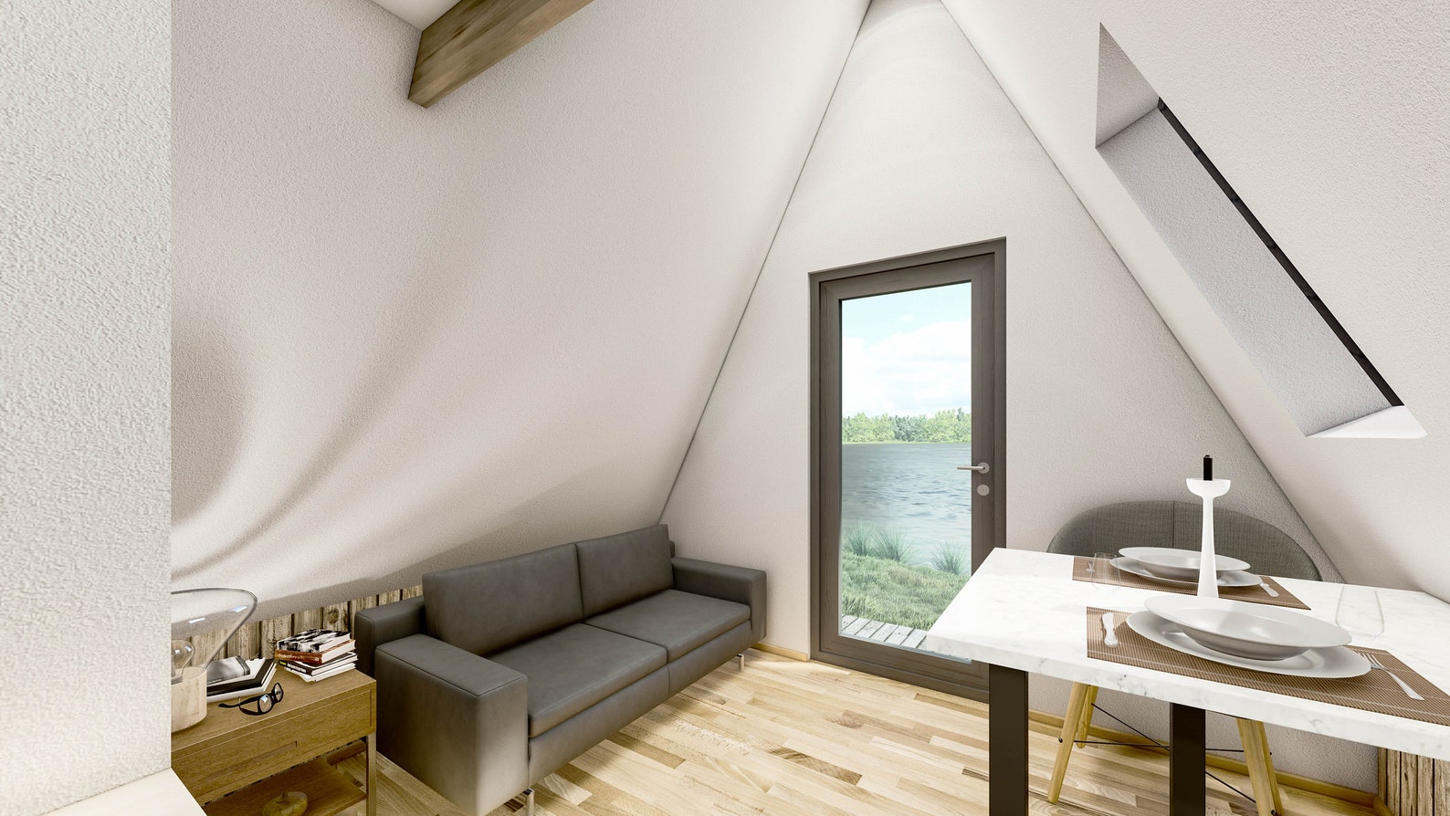 14x16 A Frame Cabin Plan Two Story Triangular Tiny House - Etsy Canada