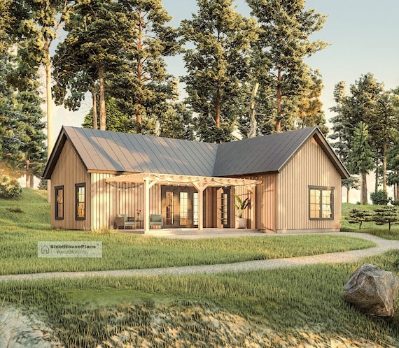 L Shaped Rambler Home L Shaped House Plans | The Plan Collection