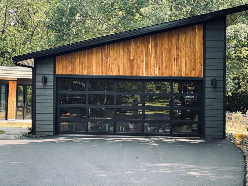 2 Car Modern Garage Plan-23' X 24' Building Blueprints Package With ...