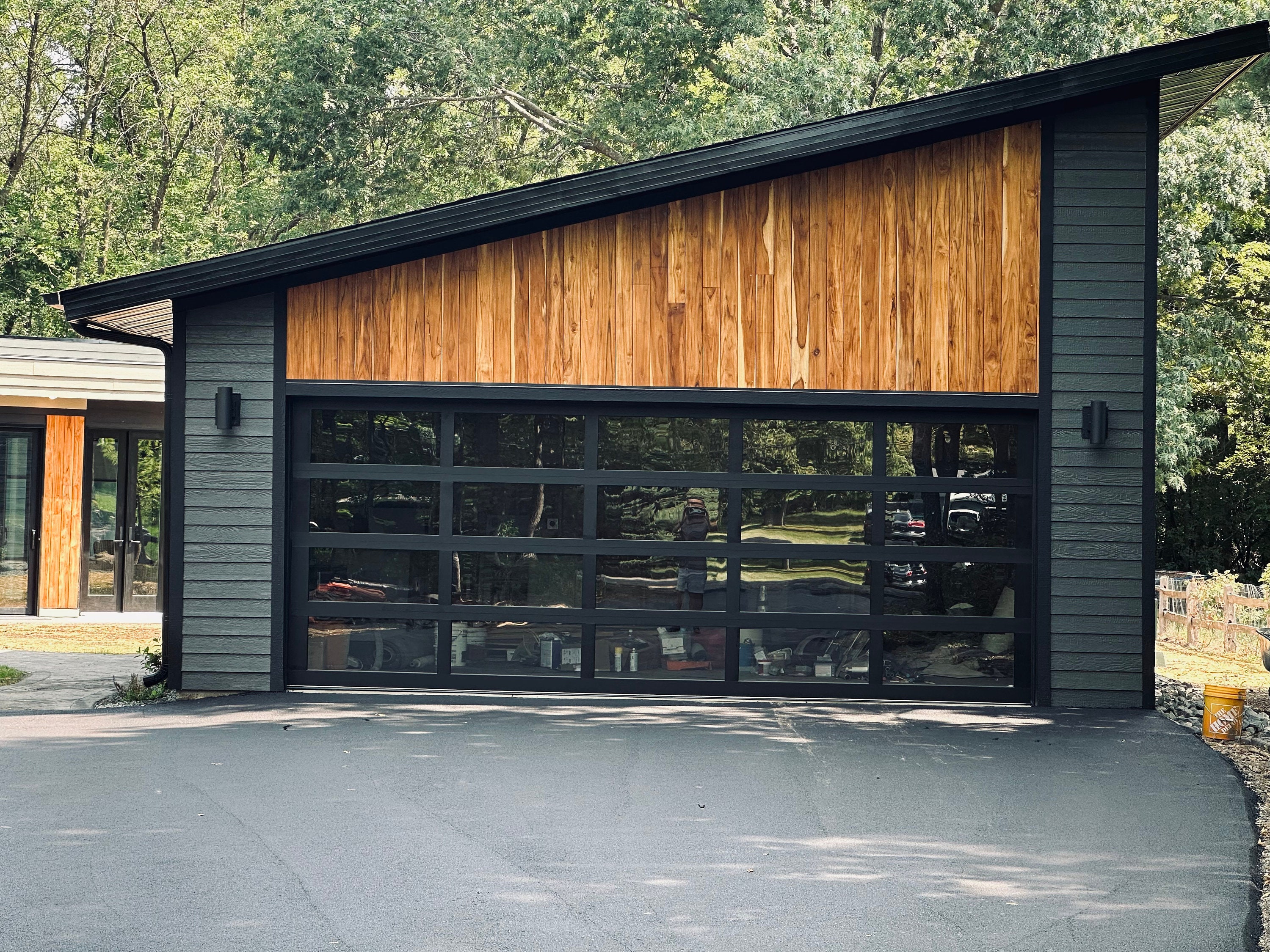 2 Car Modern Garage Plan-23' X 24' Building Blueprints Package With ...