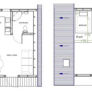 14'x16' A Frame Cabin Plan, Two Story Triangular Tiny House Building ...