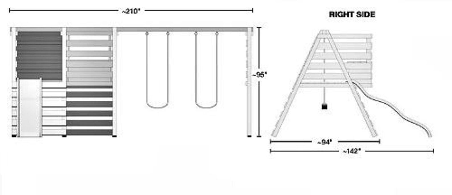 Kids Playhouse Swing Set Detailed Woodworking DIY Plans Step by Step ...