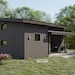 20'x28' Modern Tiny House Plans, Lean Cabin Architectural Construction ...