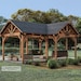 3-gable Timber Frame Pavilion Plan, Outdoor Living Space Blueprints ...