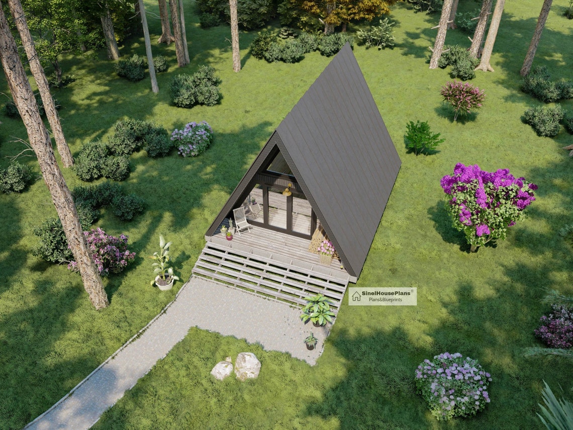 A-frame Two Story Tiny House Plans 20' X 26' - Etsy UK