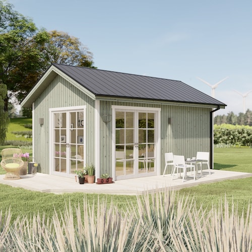 Backyard Office Plans 14x18 Tiny House Building Blueprints - Etsy