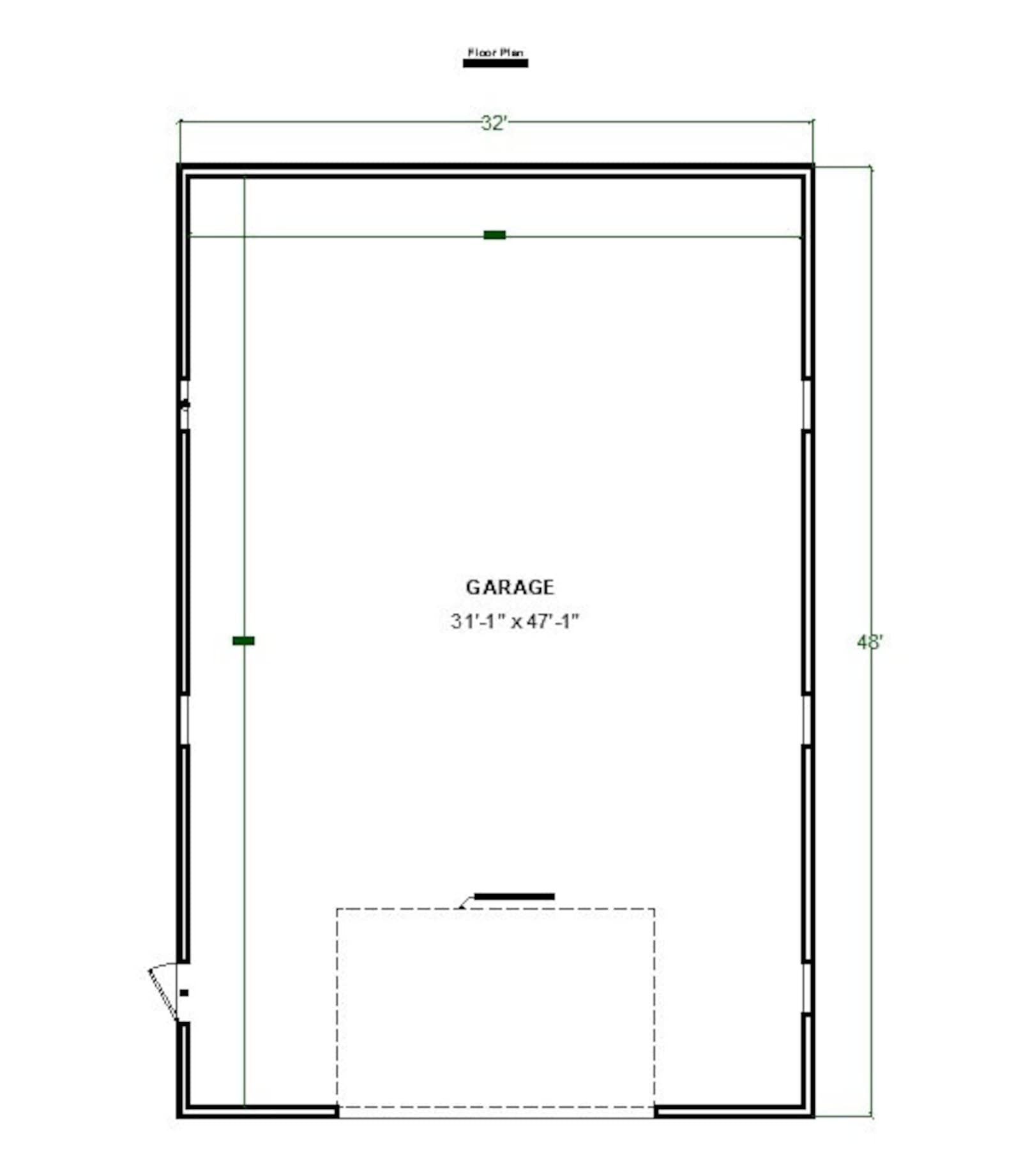 32' X 48' Post Framed Garage Plans, Pole Barn Construction ...