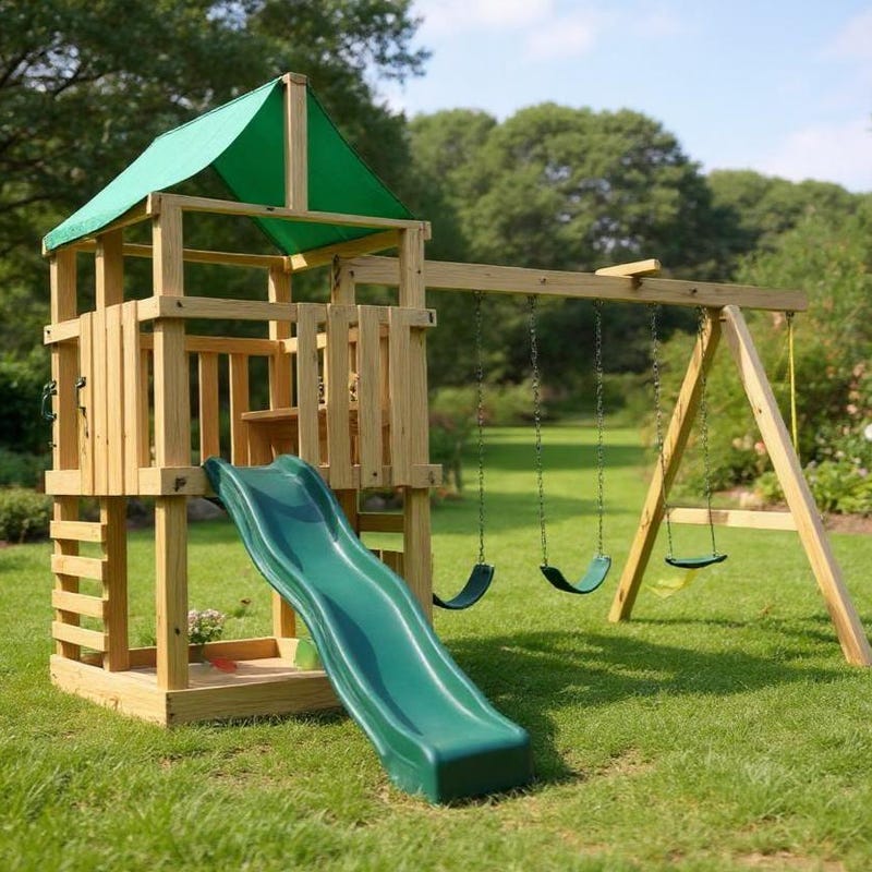 Swing Set Playground Plans - Etsy