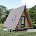 14x16 A Frame Cabin Plan Two Story Triangular Tiny House - Etsy