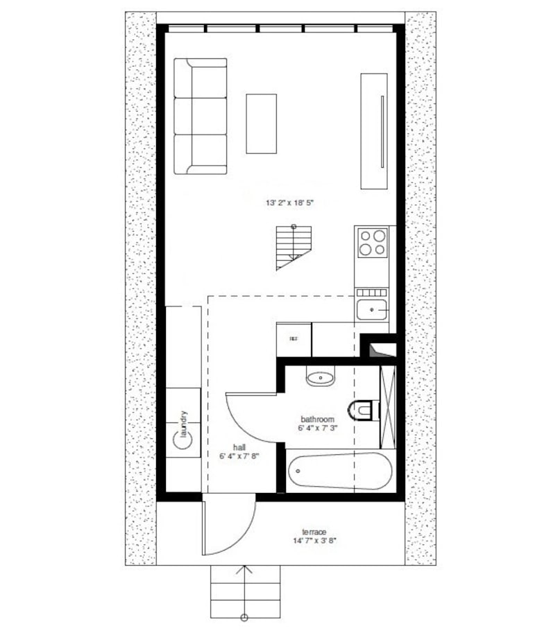 A Frame Cabin House Plans With Loft 16x30 Cottage Building Drawings - Etsy