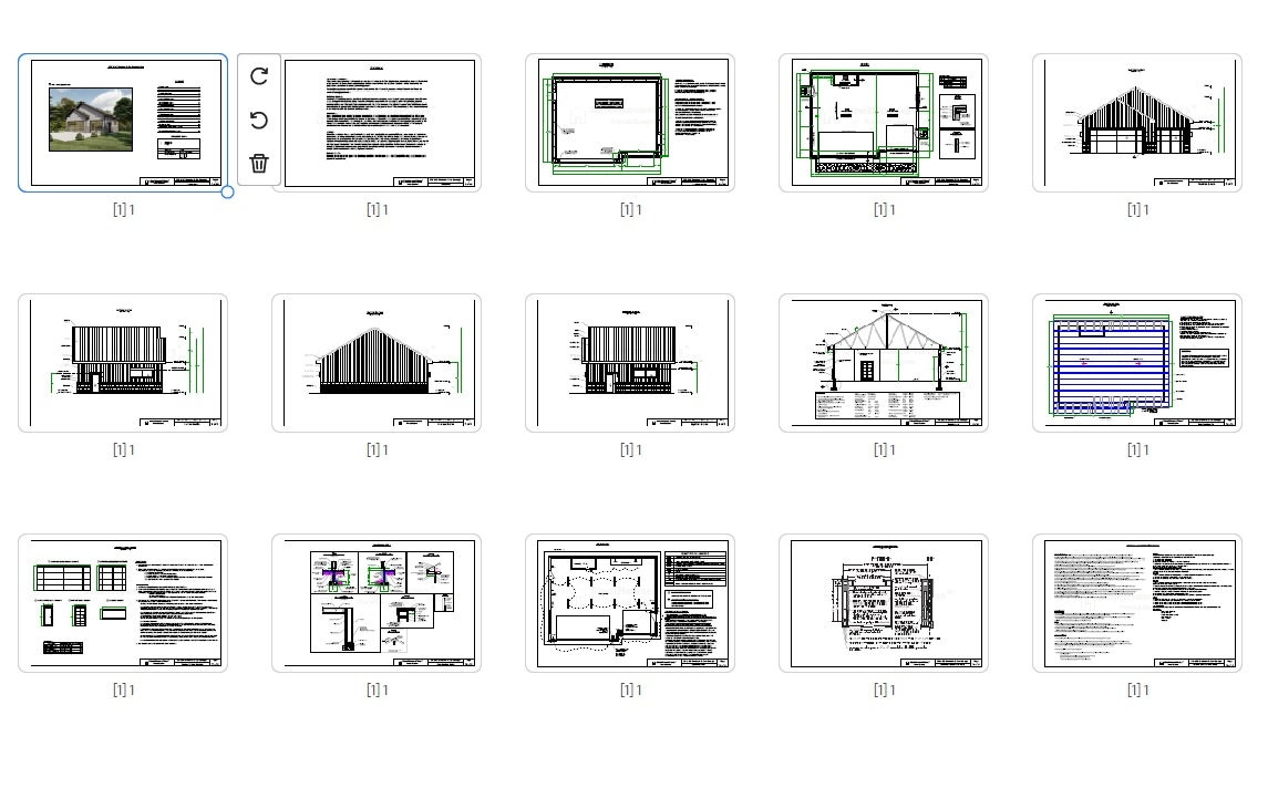 36 'x 28' Garage Plans, 3-car Traditional Garage Architectural ...