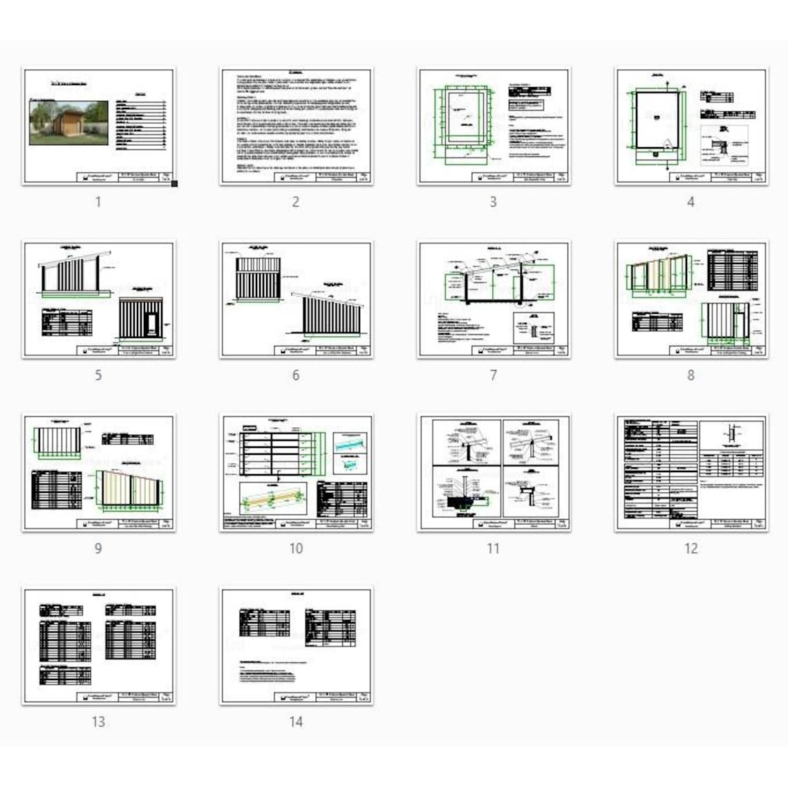 Modern 12'x16' Garden Shed Plans: Backyard Studio Office Blueprints - Etsy
