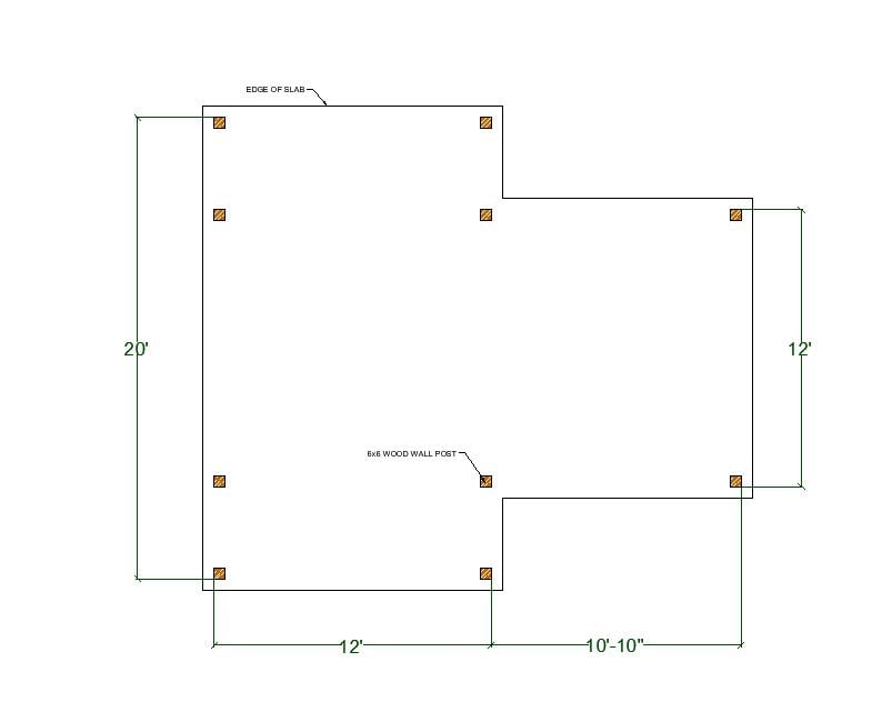 3-gable Timber Frame Pavilion Plan, Outdoor Living Space Blueprints ...
