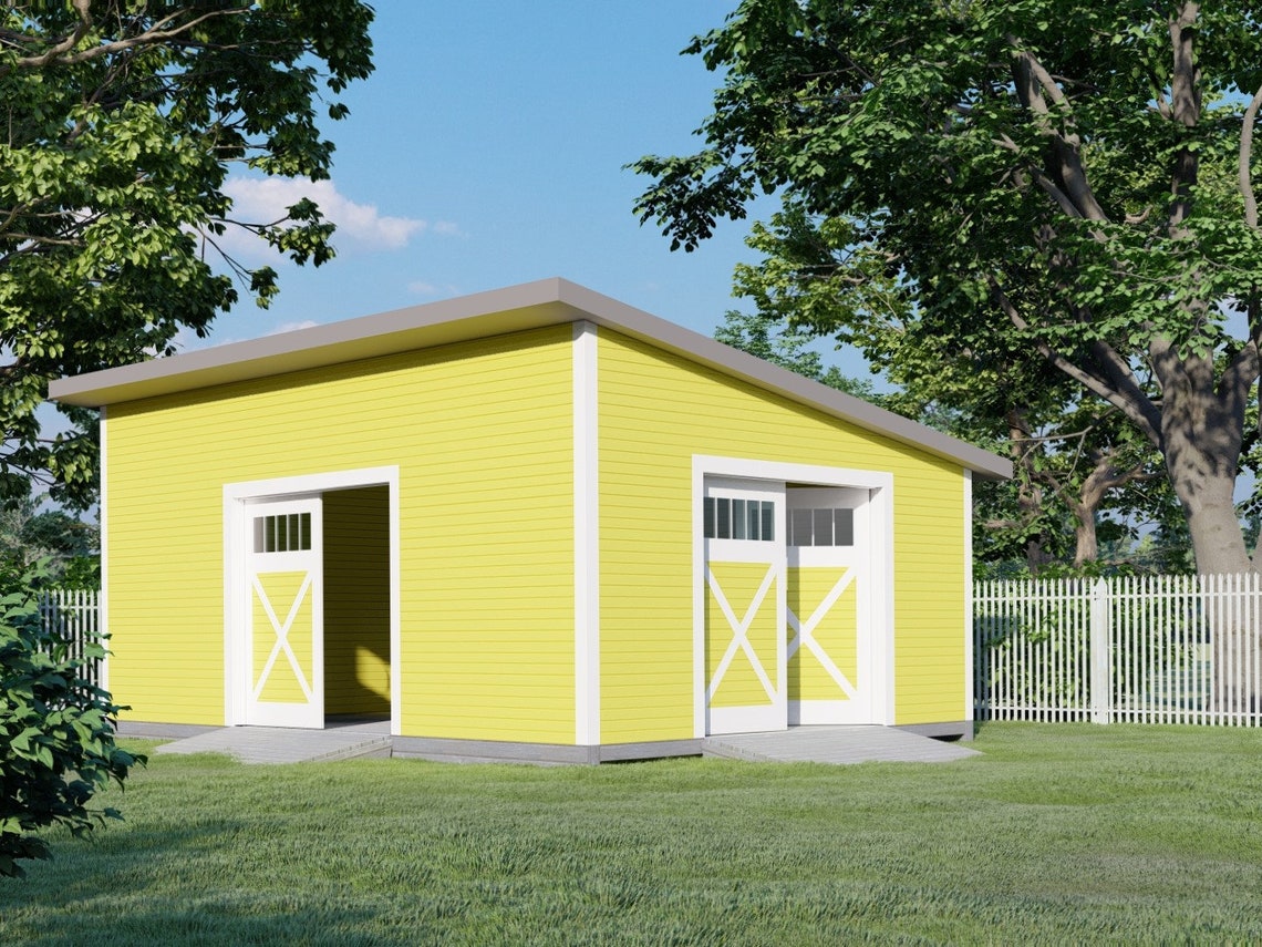 16'x20' Utility Garden Storage Workshop House Shed | Etsy Canada