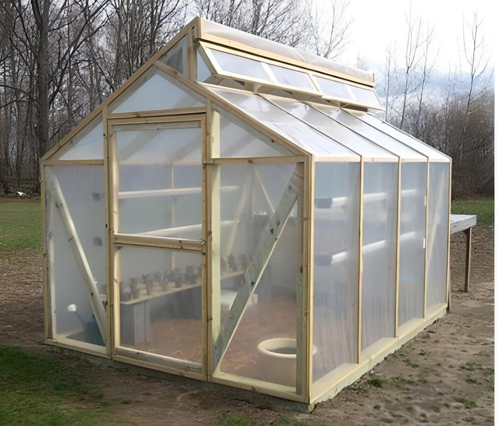 8' X 10' Framed Greenhouse Plans: Building Construction Blueprints (PDF ...