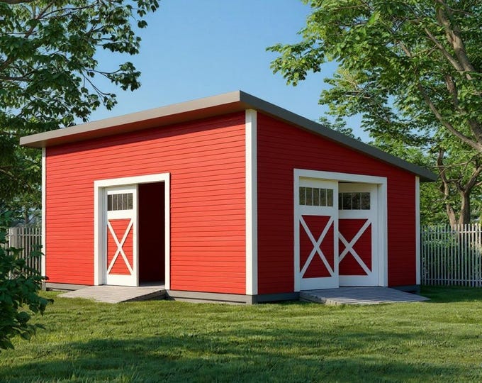 Pool House Plans,16'x16' Pool Shed With Porch Construction Blueprints ...