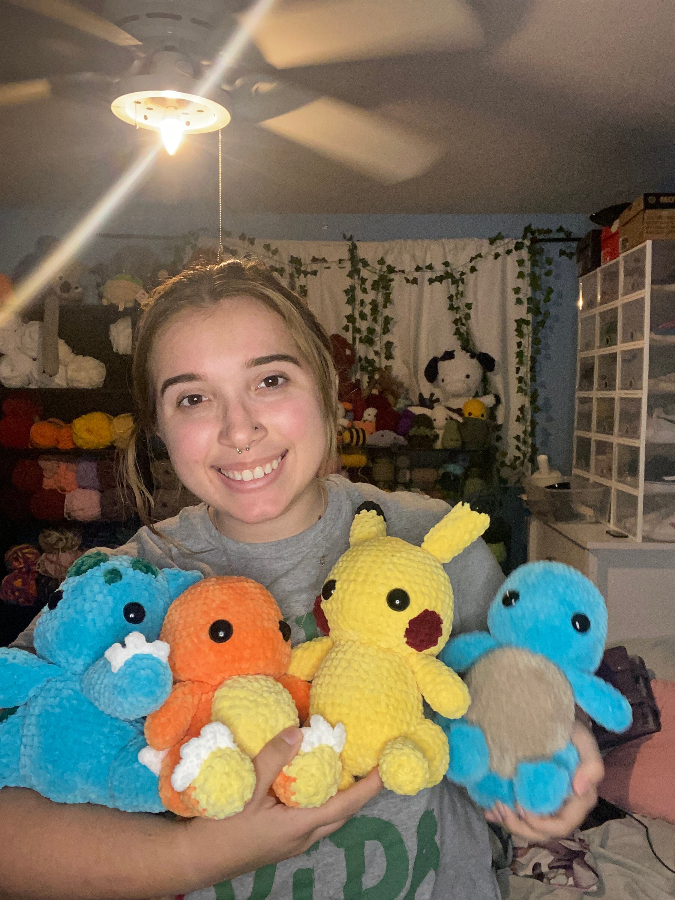 Pokémon Characters Set Crochet Plushies Physical Product - Etsy