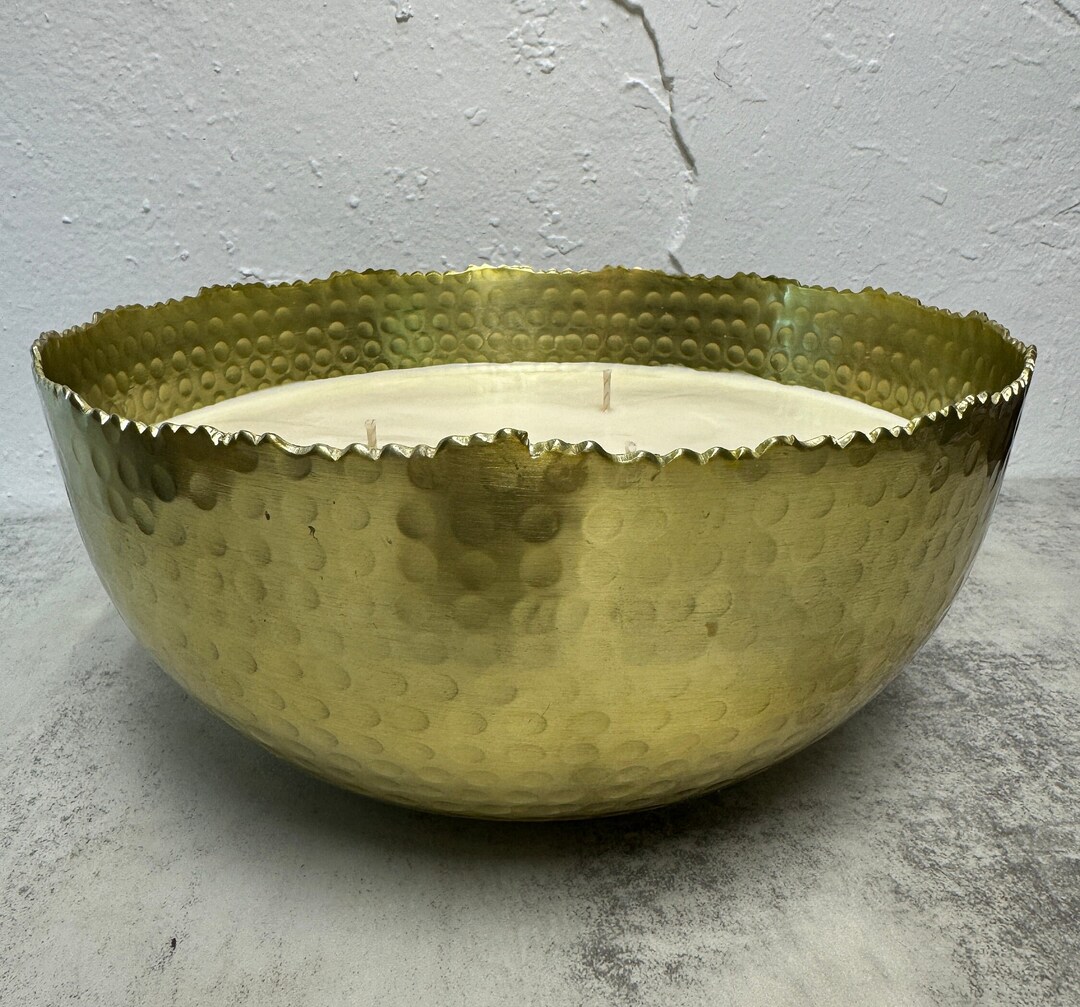 Luxury Extra Large 3-wick 90oz Coconut Soy Wax Candle in Decorative ...