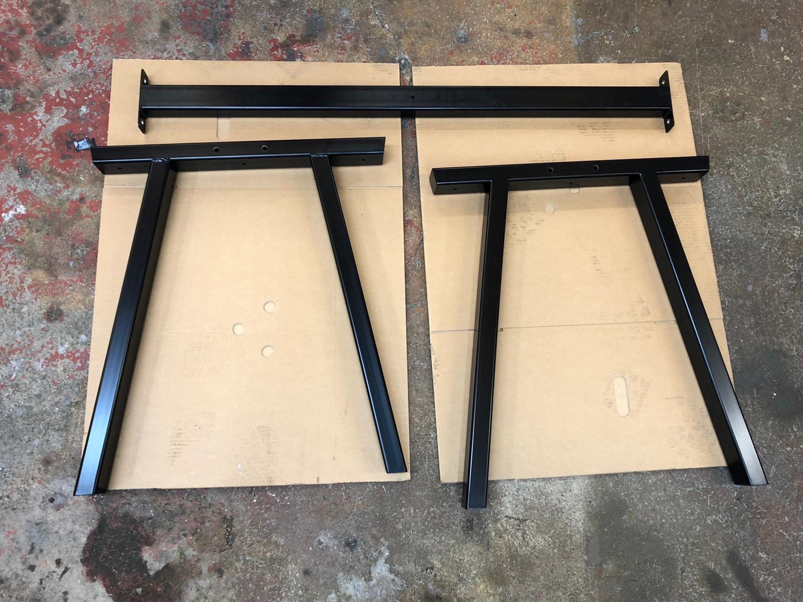 Metal Table Legs. Custom Sizing for Dining Tables, Desks, Coffee Tables ...