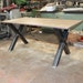 Metal Dining Table Legs. X Shape. Custom Sizing for Coffee Tables ...
