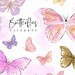 Digital Butterfly Clipart PNG Spring Wings Clip Art Digital - Etsy