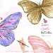 Digital Butterfly Clipart, PNG, Spring, Wings Clip Art, Butterflies ...