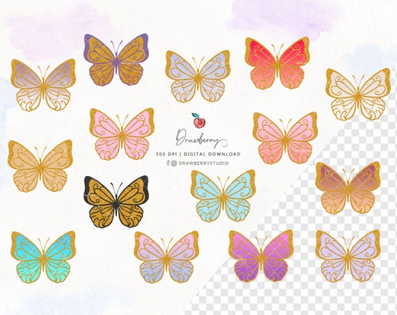Glitter Butterfly Graphic
