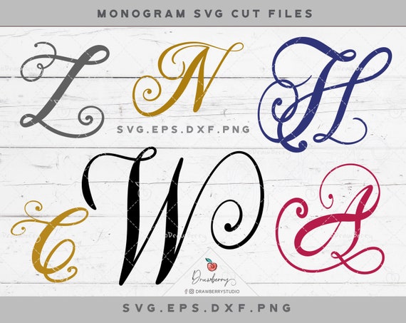 Sculpting & Forming Ceramics & Pottery Script Letter Monogram Svg Fancy Circle Letters Svg ...