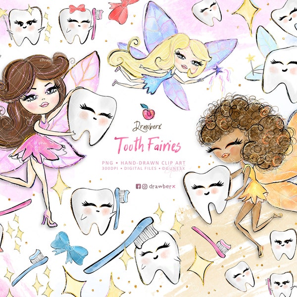 Cute Tooth Clipart - Etsy