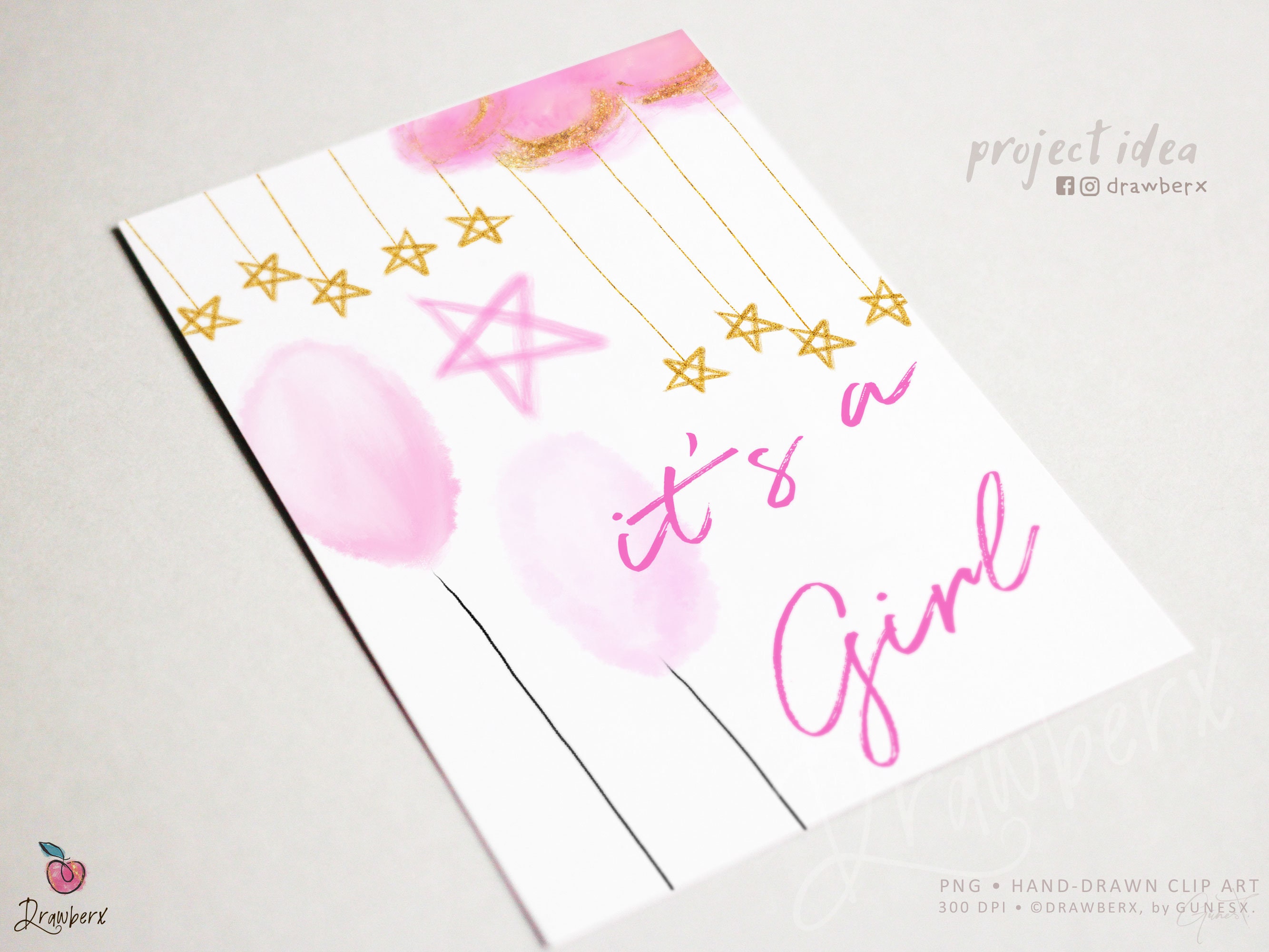 Sweet Dreams. Baby Girl Clipart, Cute Nursery Png, Newborn, Sleepy Moon ...