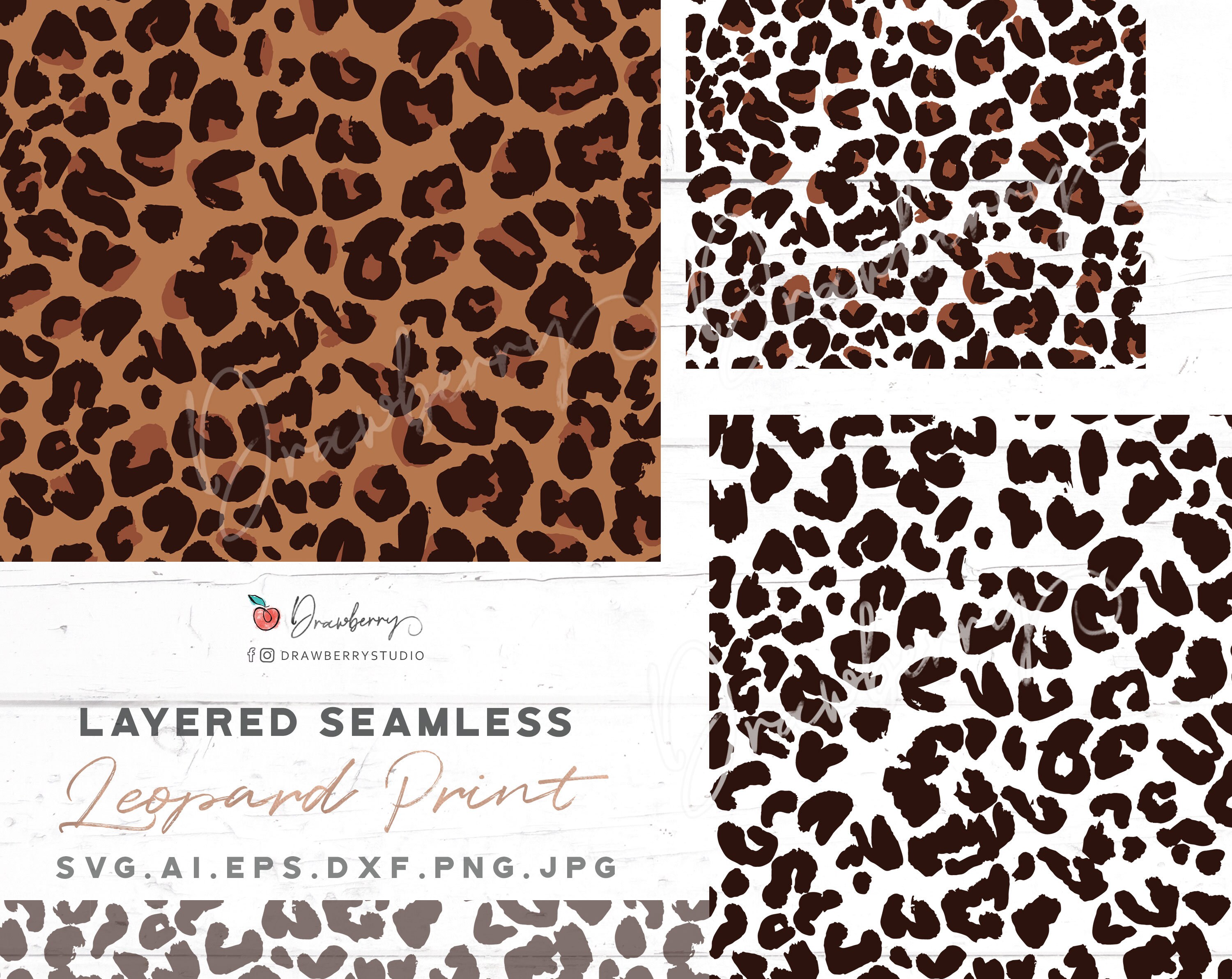 Cheetah Spots Pattern Leopard Print SVG File for Cricut or Silhouette ...