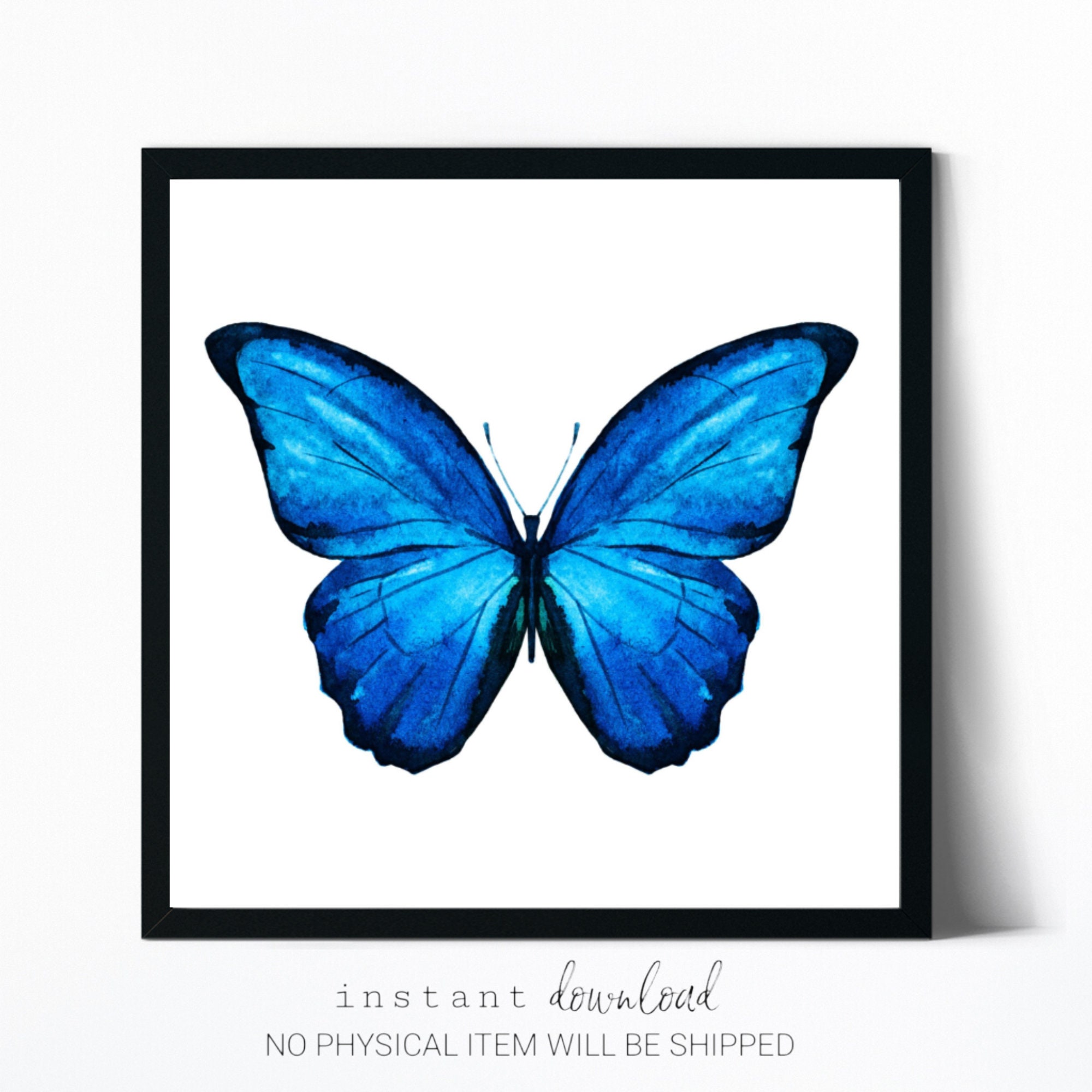 Watercolor Butterfly Print, Butterfly Printable, Girls Room Art, Boho ...