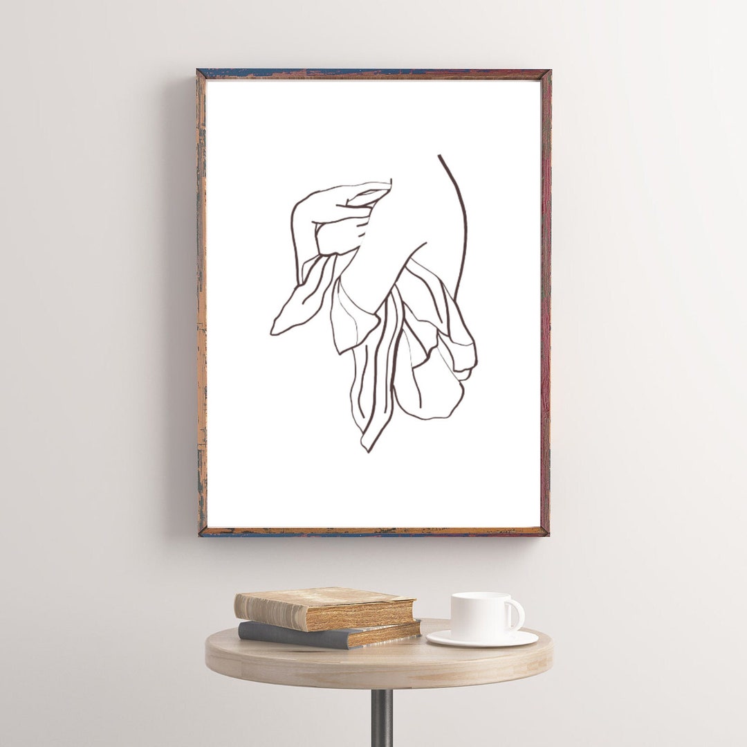 Feminine Line Art, Feminine Line Drawing, Line Art - Etsy