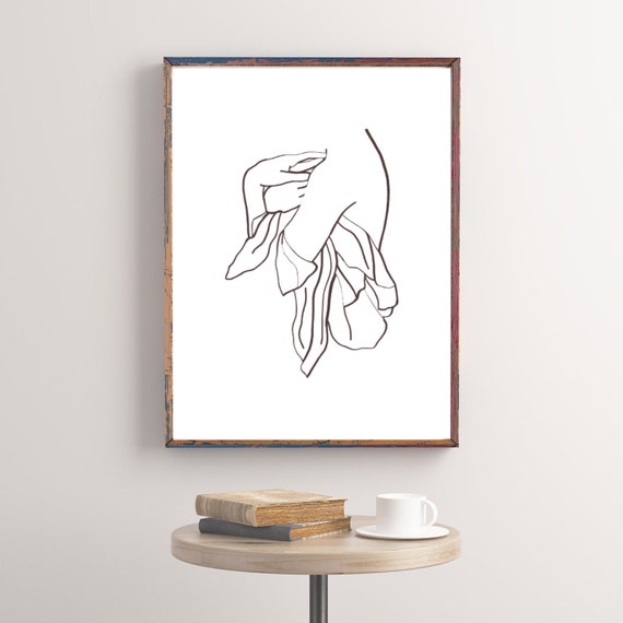 Feminine Line Art Feminine Line Drawing Line Art | Etsy