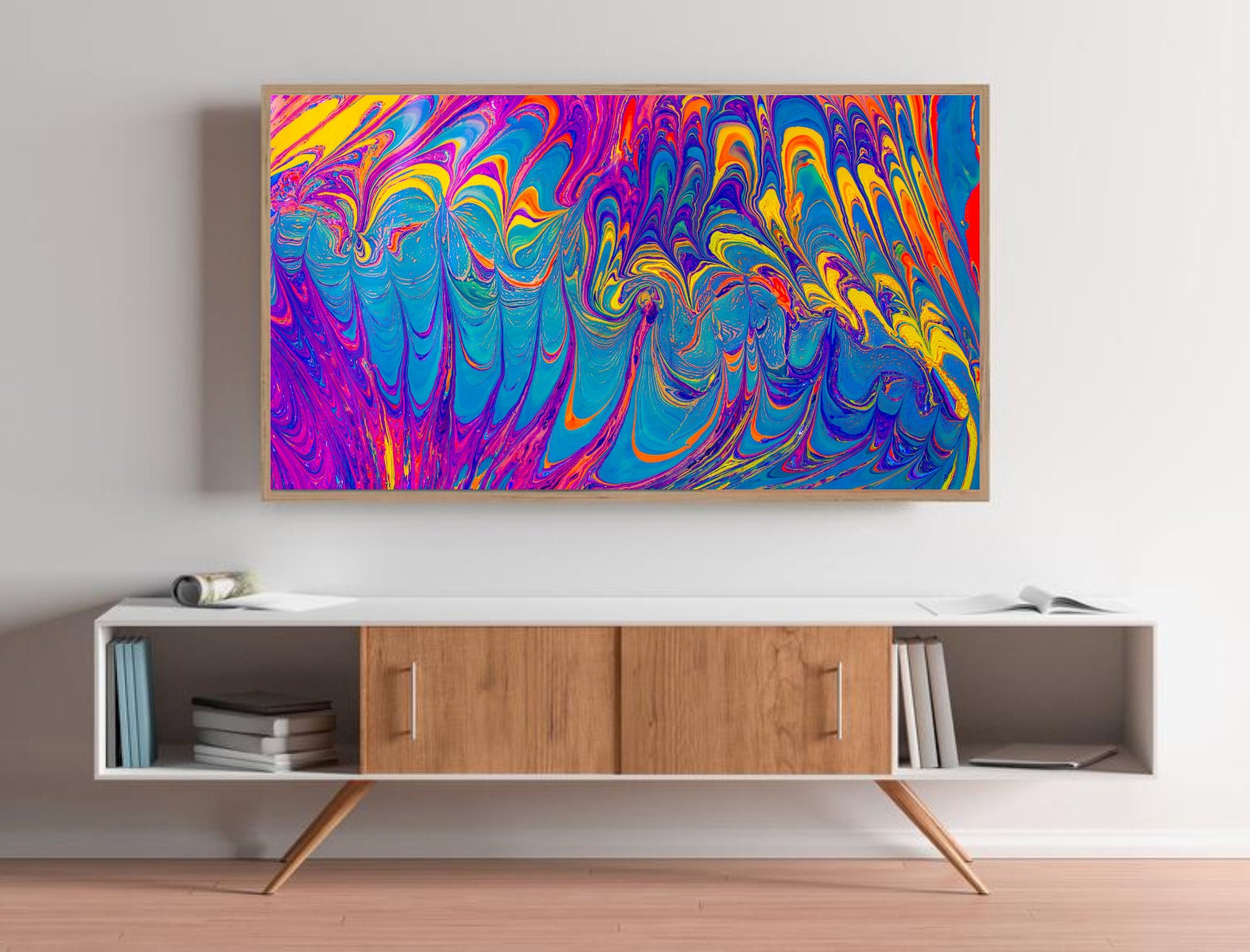 Samsung Frame TV Art Abstract Digital Art Psychedelic - Etsy