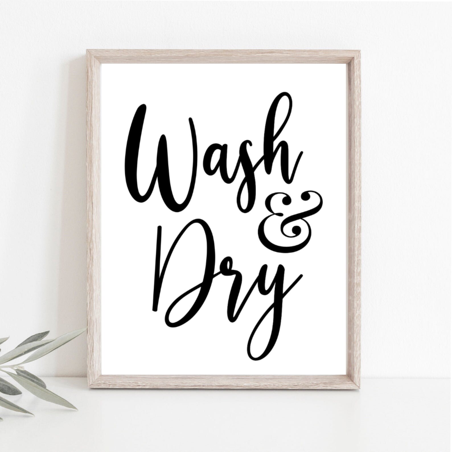 Wash and Dry Laundry Sign, Printable Home Decor, Country Laundry Sign ...