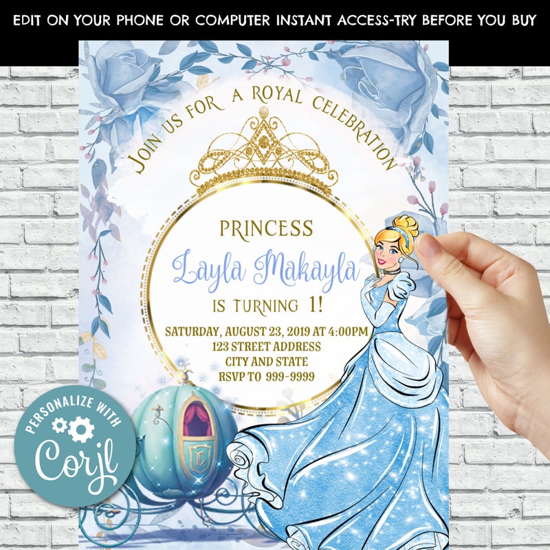 Cinderella Invitation - Etsy