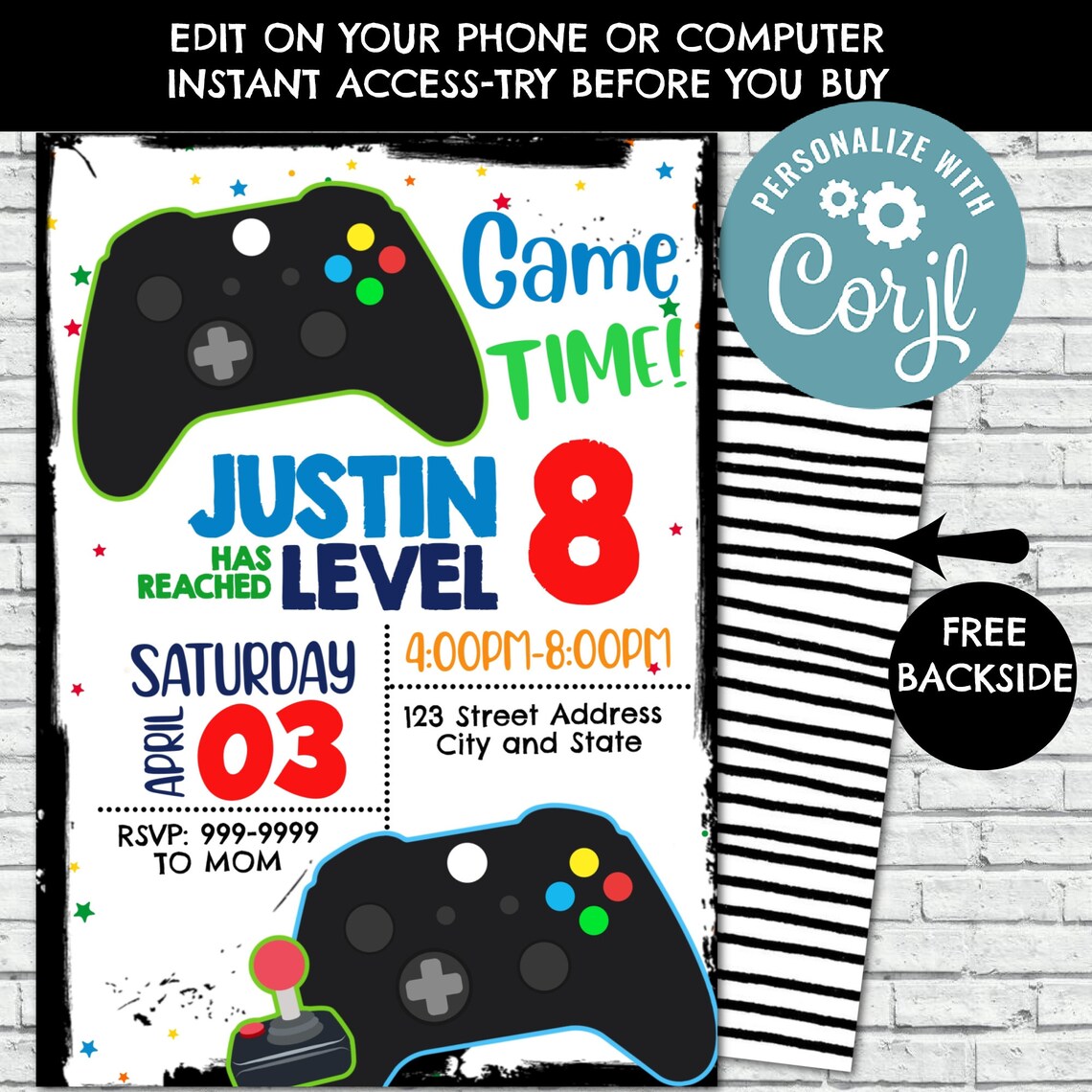 Game Invitation Game Birthday Invitation Game Invite - Etsy