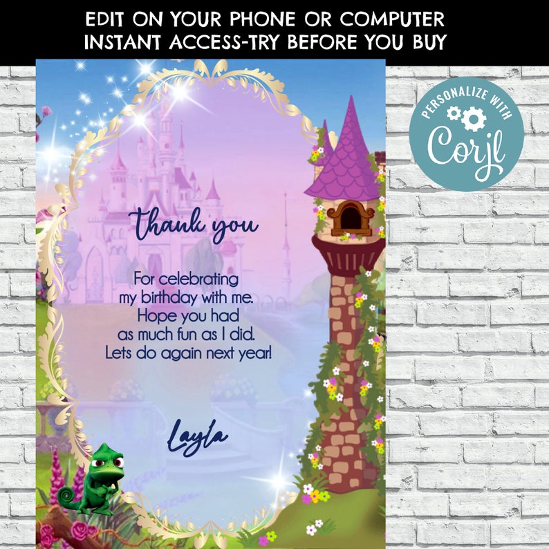 Tangled Birthday Invitation Tangled Invite Tangled Birthday - Etsy