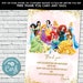 Snow White Birthday Invitation, Belle Invite, Princess Birthday Party ...