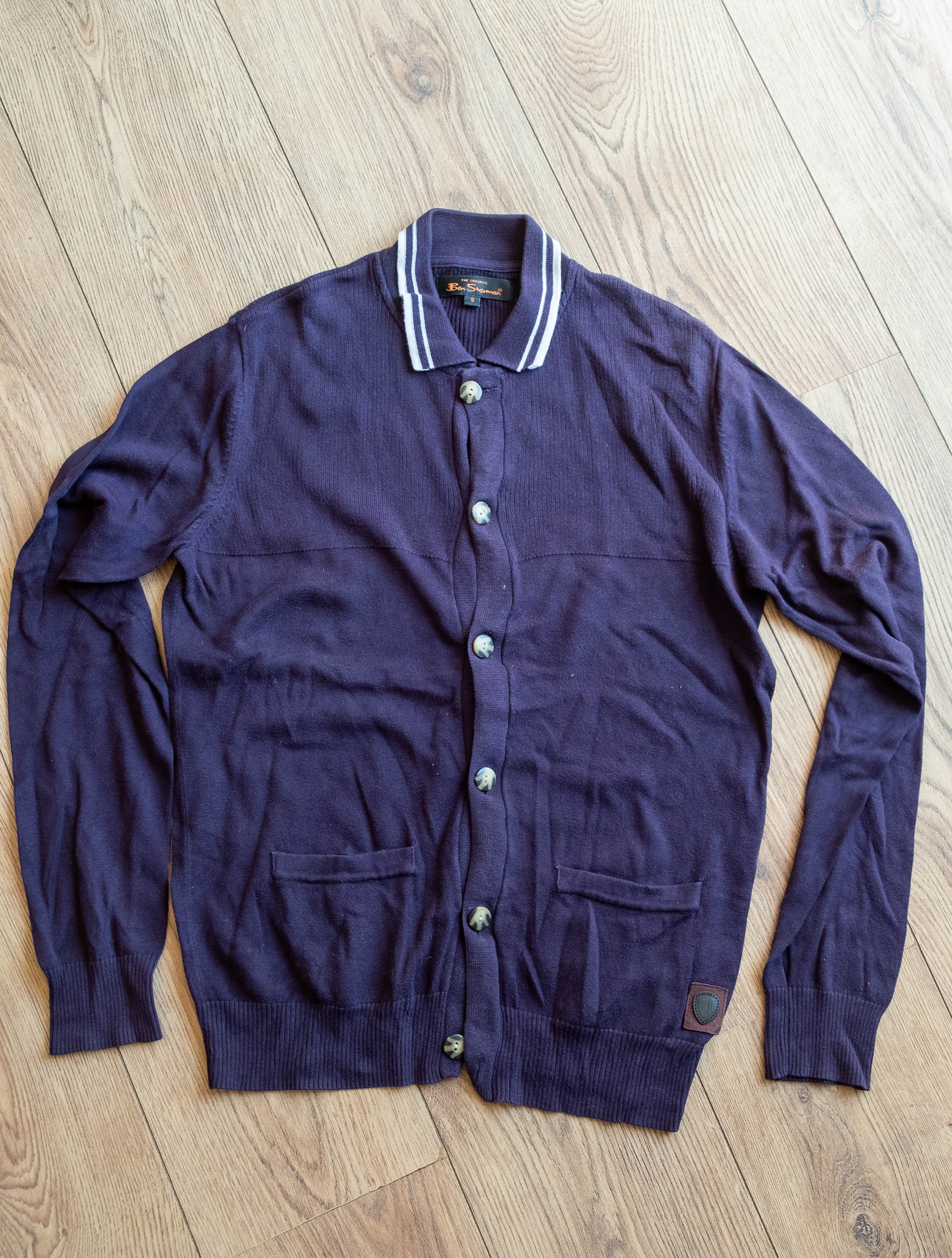 Mens Vintage Ben Sherman Button Style Cardigan Knit / Yardie Cardie ...