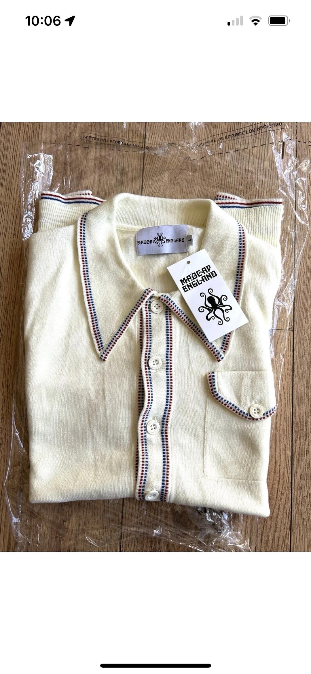 Mens Madcap Button Style Polo Cardigan Knit / Yardie Cardie - Mod ...
