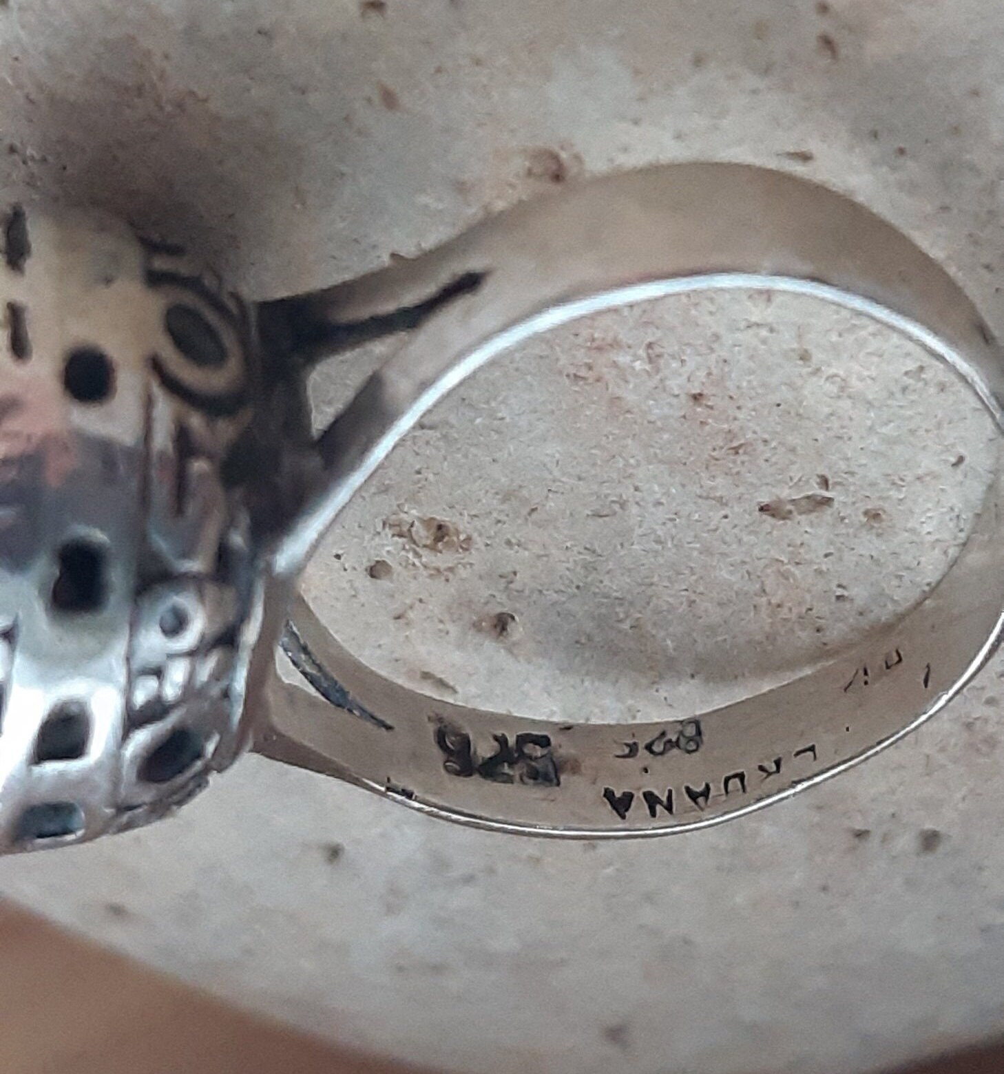 Rare 1950's Arte Orfebre Peruvian Ring / Inca Sterling Silver Ball Ring ...